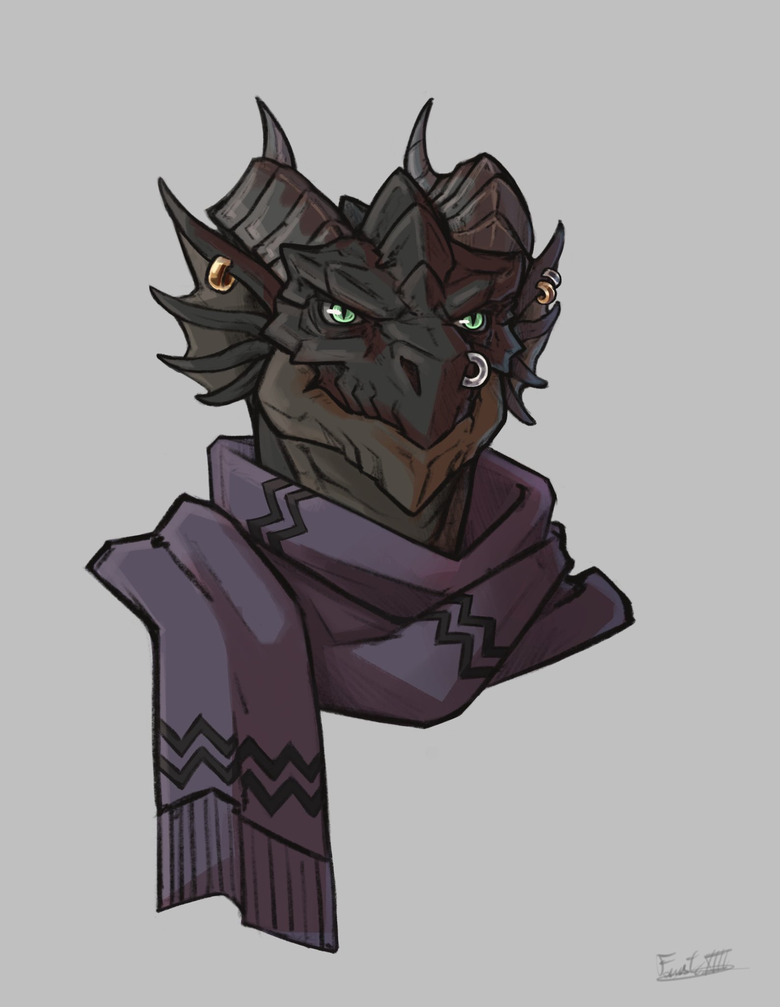 Black Dragonborn Dandd