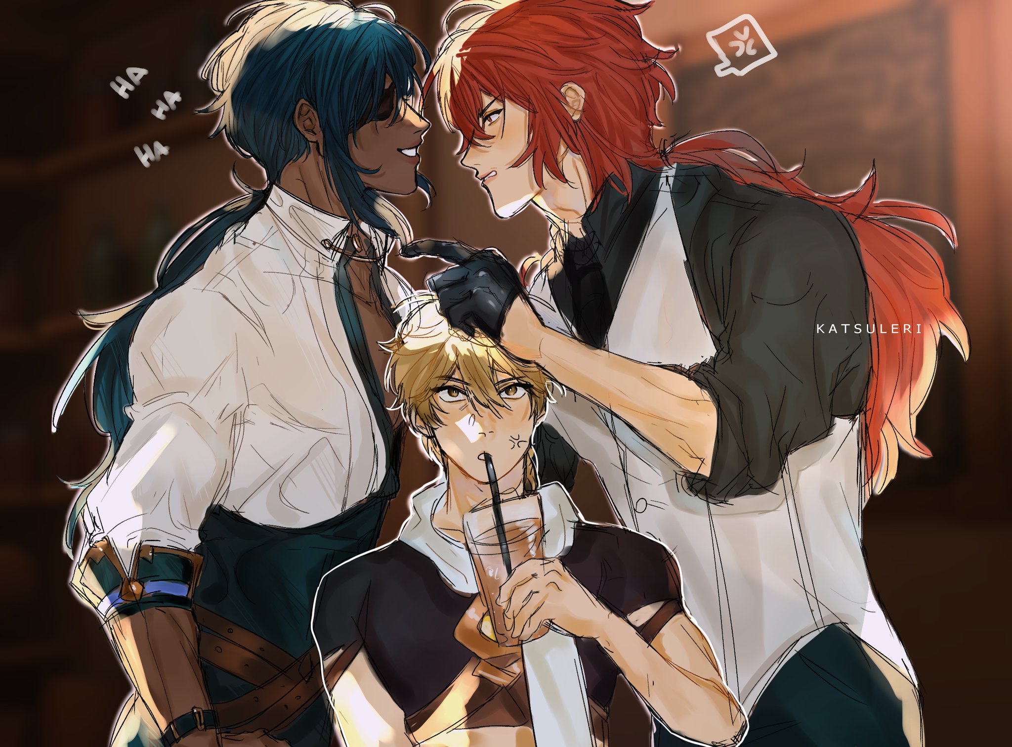 On Twitter In 2021 Diluc X Kaeya Genshin Impact Deep Impact