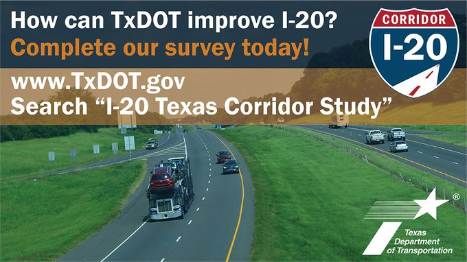 NCTCOGTransportation on Twitter: "There are about two days left to take the I-20 Texas Corridor ...