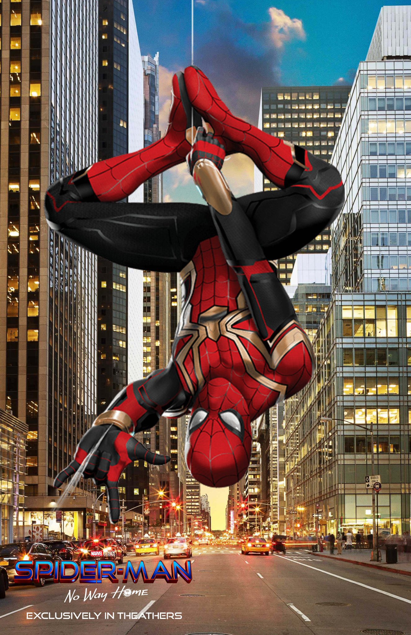 Spiderman Web Slinging Spiderman Web Slinging Banner Flag