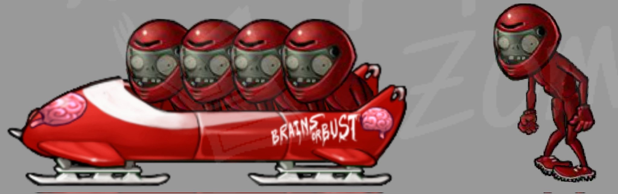 Plants Vs Zombies Zombie Bobsled Team
