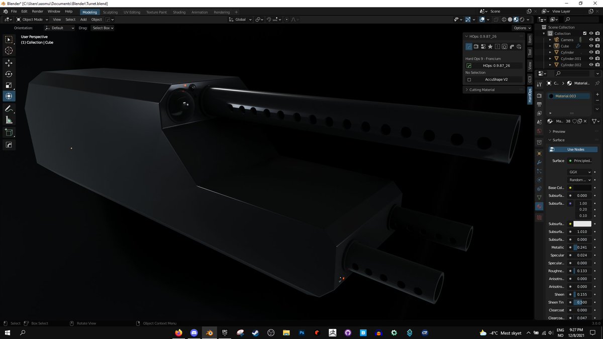 New turret concept #Blender3D #b3d #Blender3 #blender3d #b3d #blender3 ...