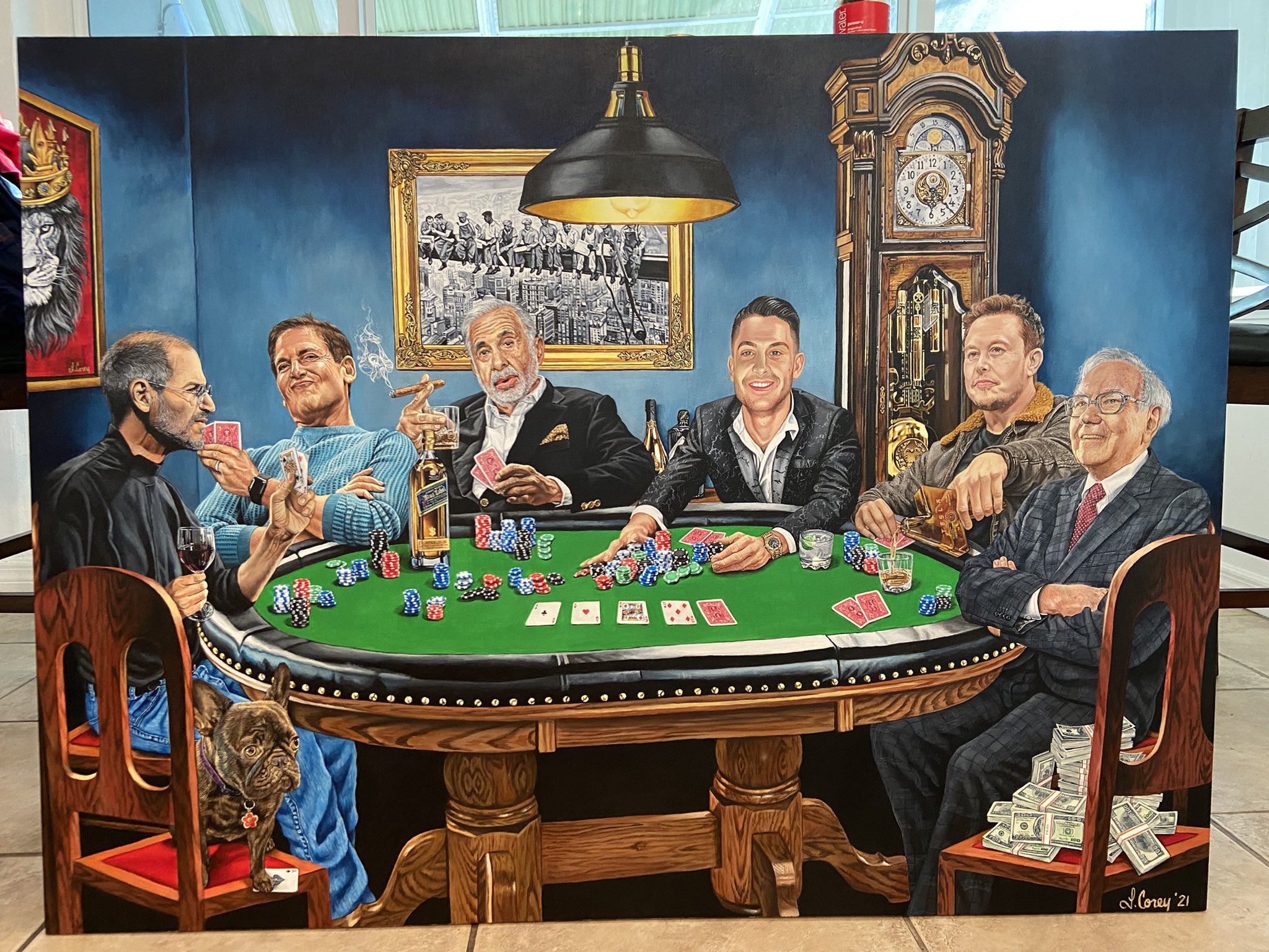 Dogs Playing Poker Famous Painting