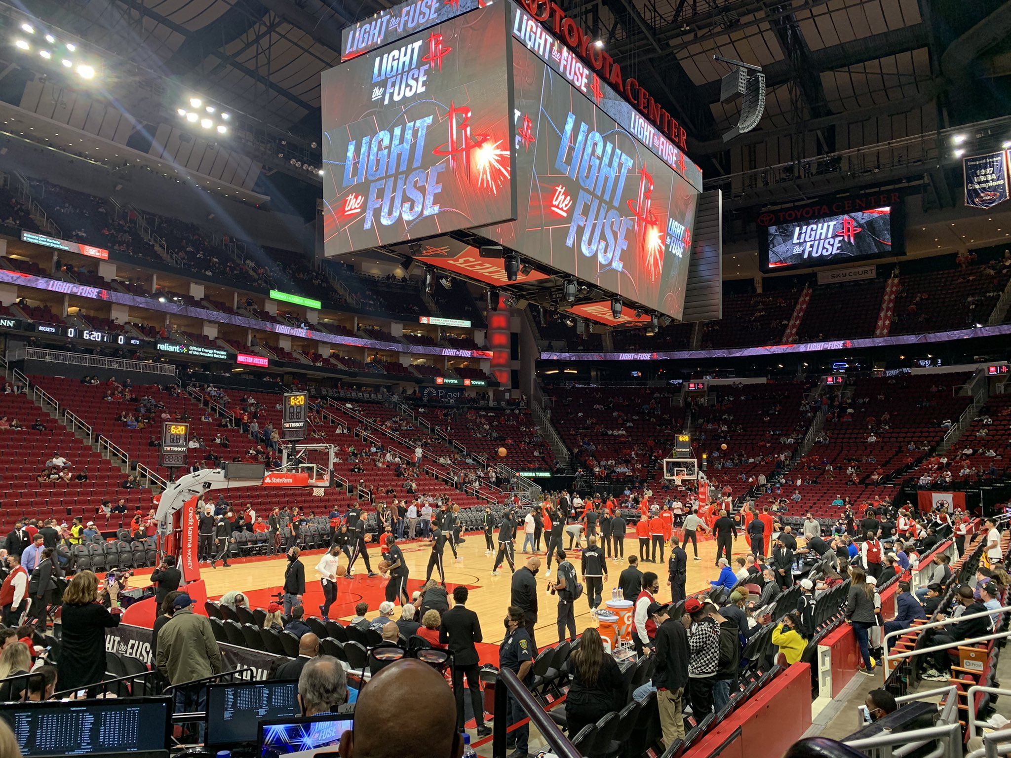 Toyota Center Scoreboard