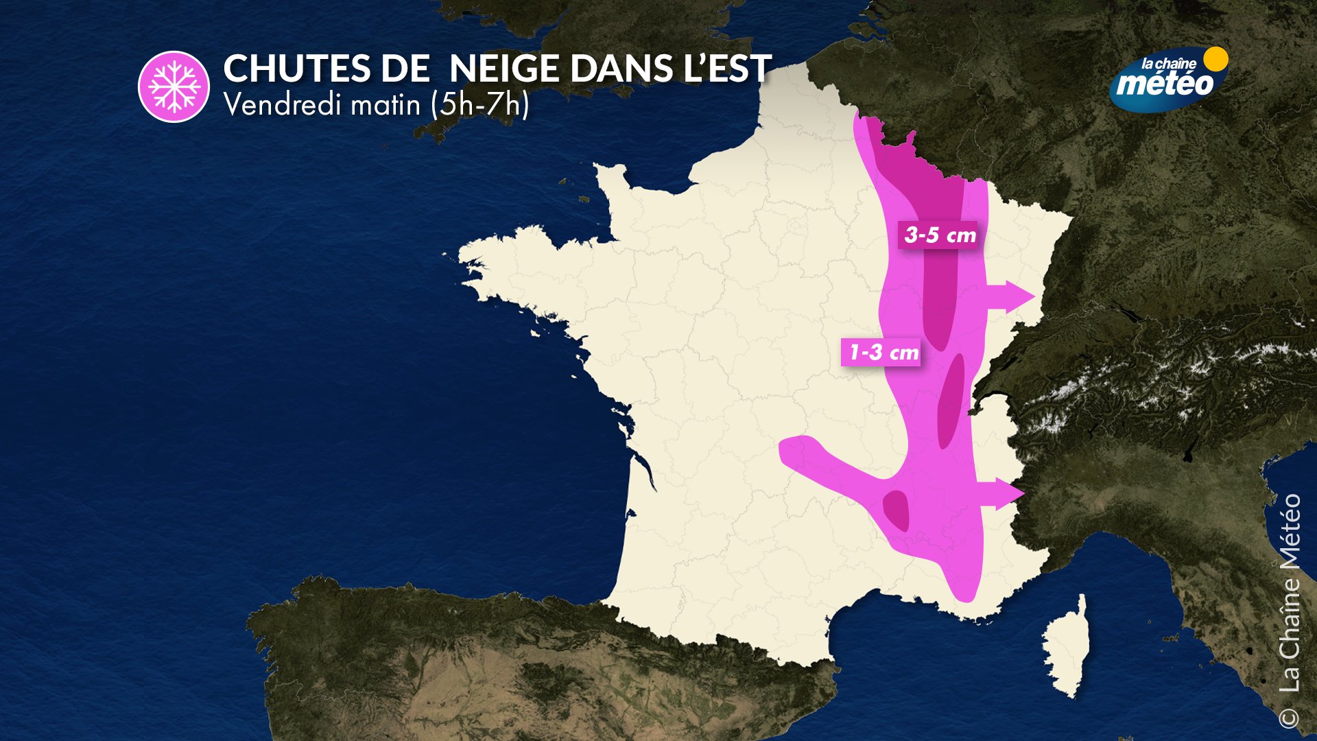 La Chaîne Météo on Twitter: "La #neige en plaine se confirme pour demain matin dans l'est, à l ...