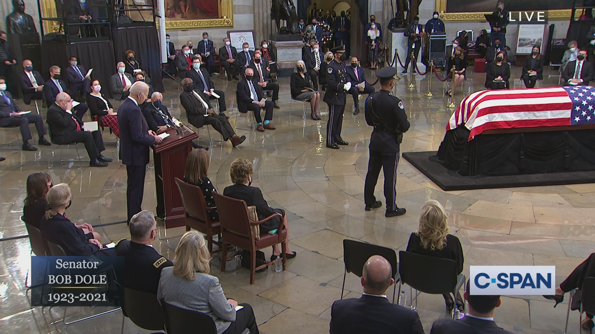 CSPAN on Twitter: "President Biden tribute to Senator Bob Dole: "Bob belongs here. He, too, was ...