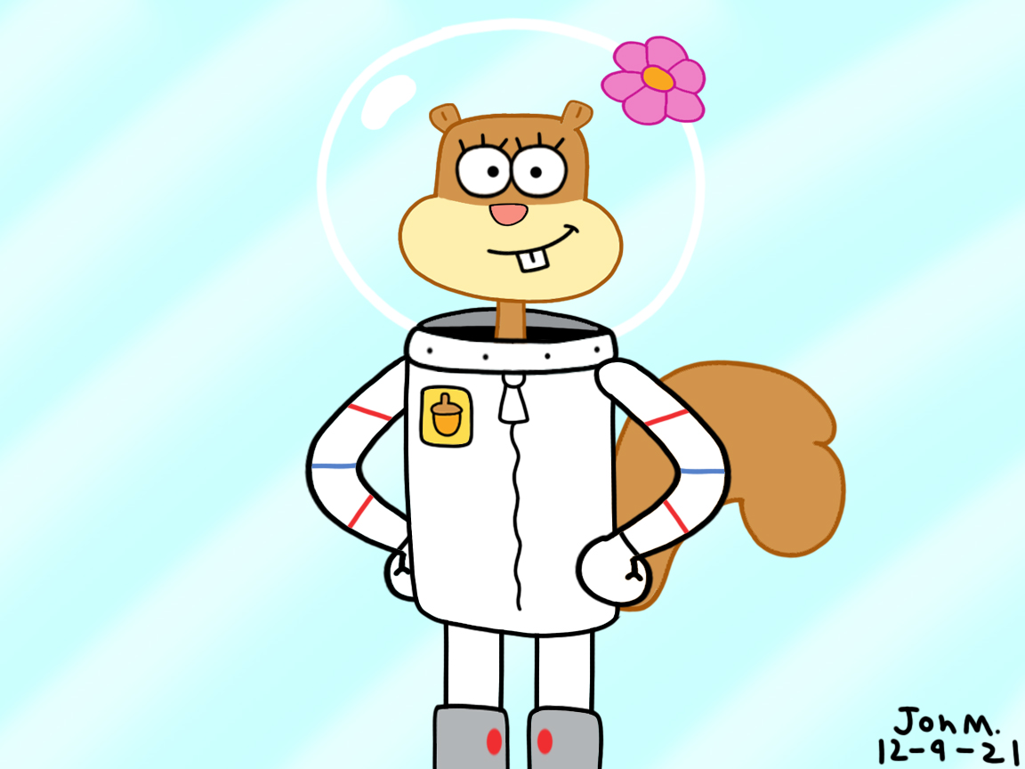 Sandy Cheeks Drawing