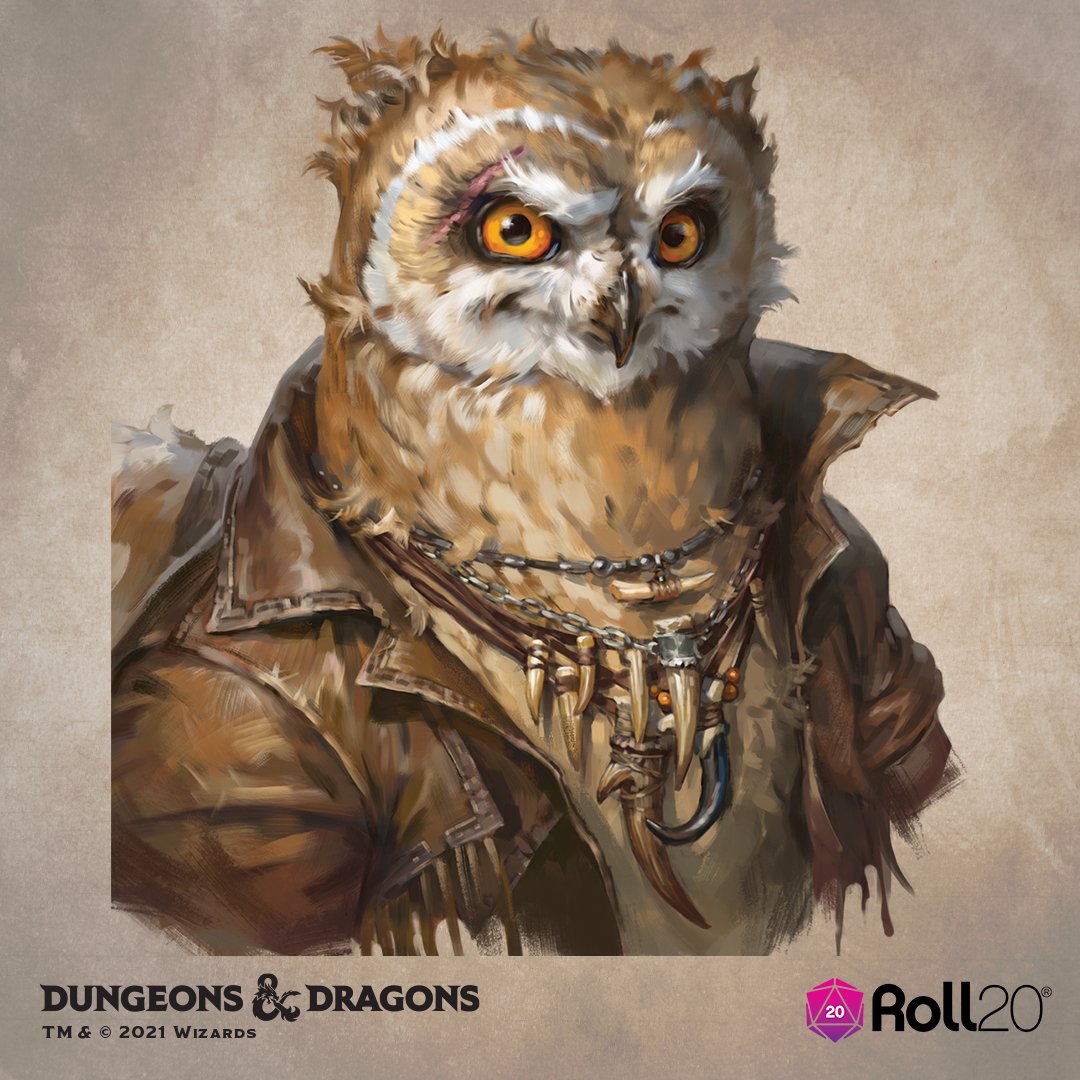 [ART][OC] Meet ZEKE! My mothman inspired Circle of Spores owlin druid ...