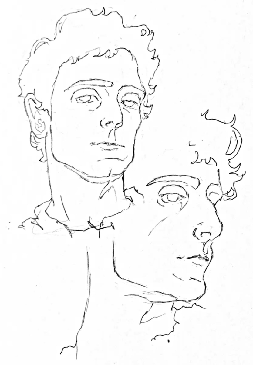 「sketchbook drawings from today 」Colinの漫画