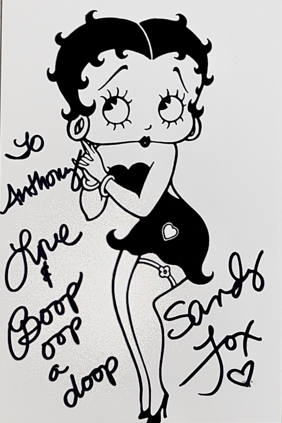 Betty Boop Black And White Tattoo