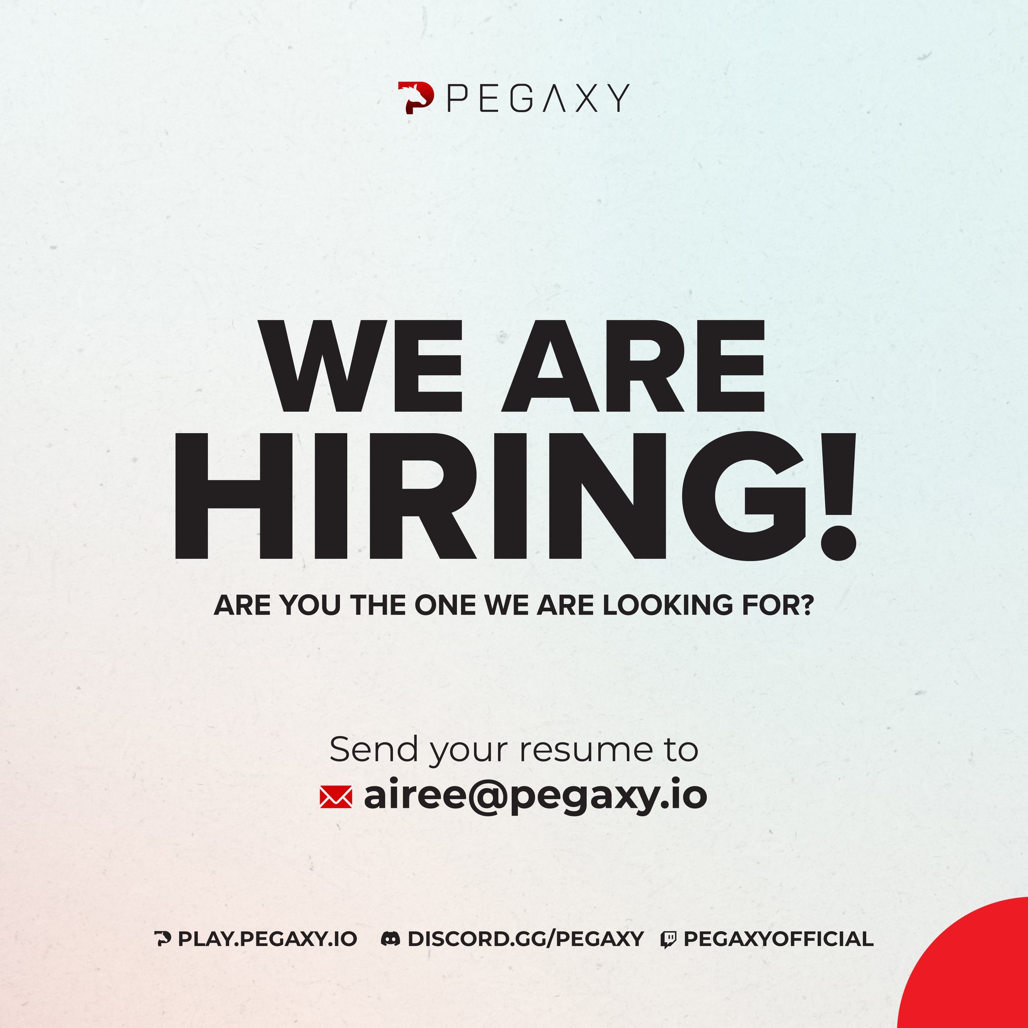 Pegaxy on Twitter: "If you are looking for a sign, this is it! We are officially hiring and some ...