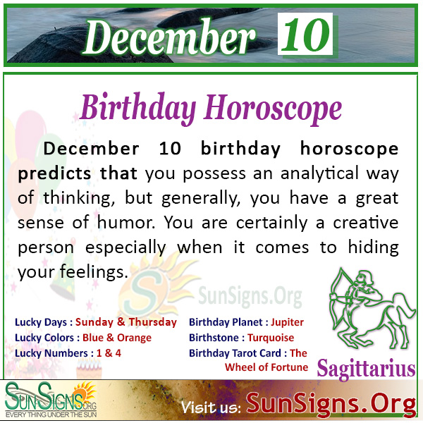 December 10 zodiac sign personality 60 photos - Astrologytoyou.com