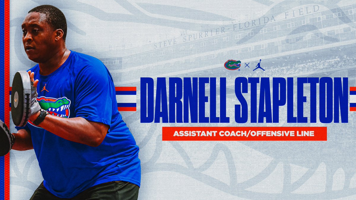 Florida hires Darnell Stapleton as assistant O-line coach. : r/CFB