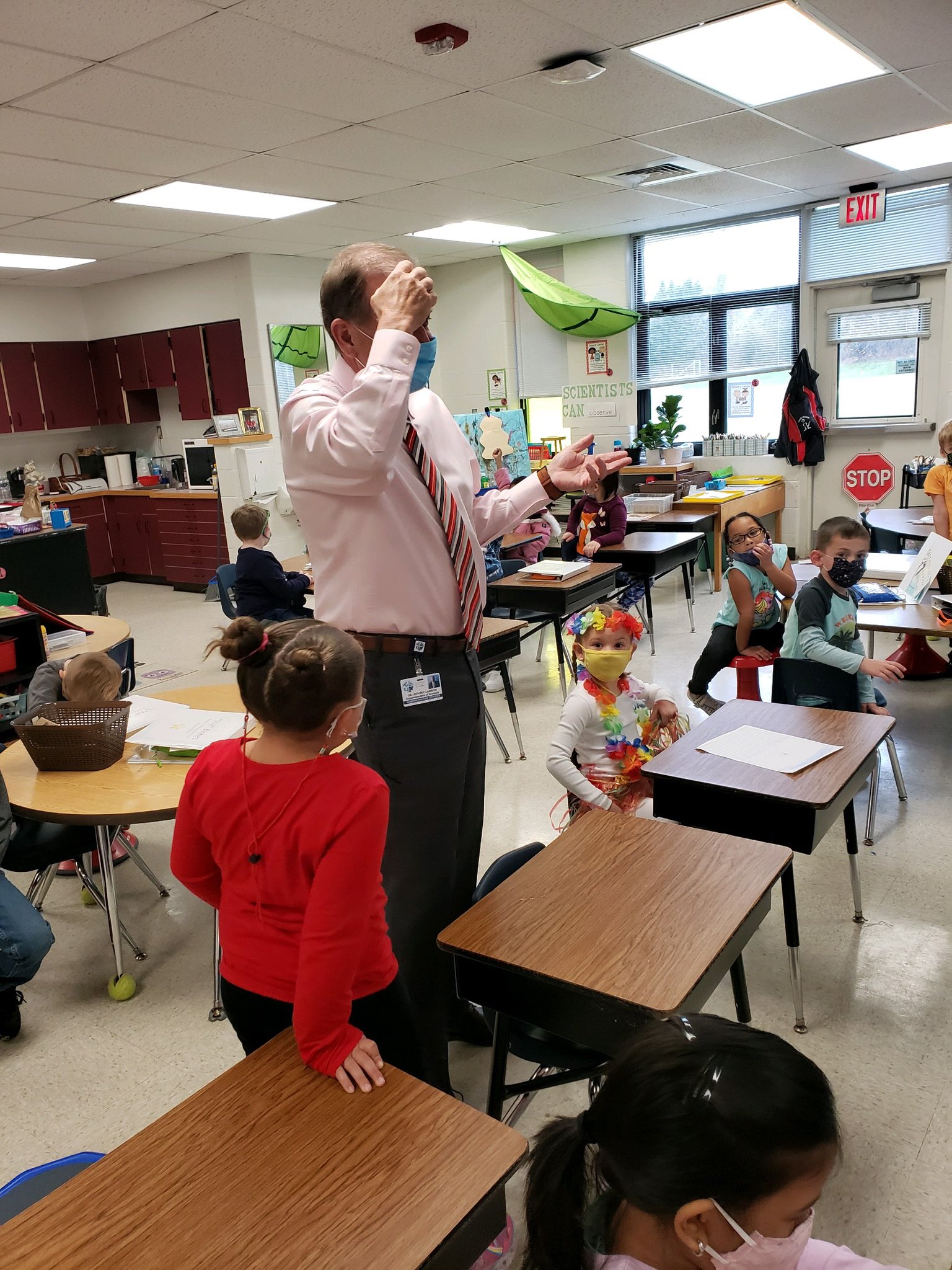 Stressed Elementary Teacher