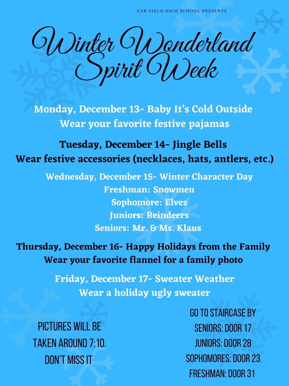 Character Day For Spirit Week