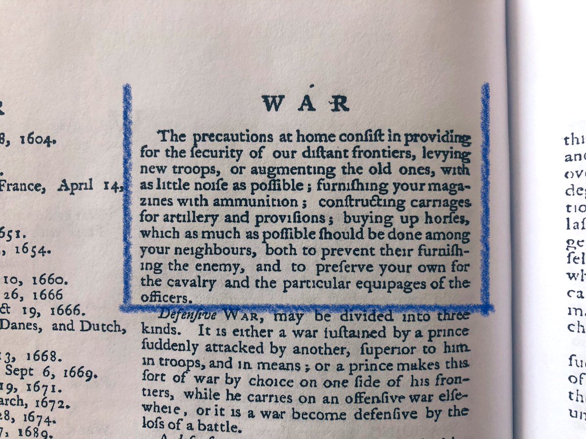 The types of war theorized in the 1779 “Universal Military Dictionary ...