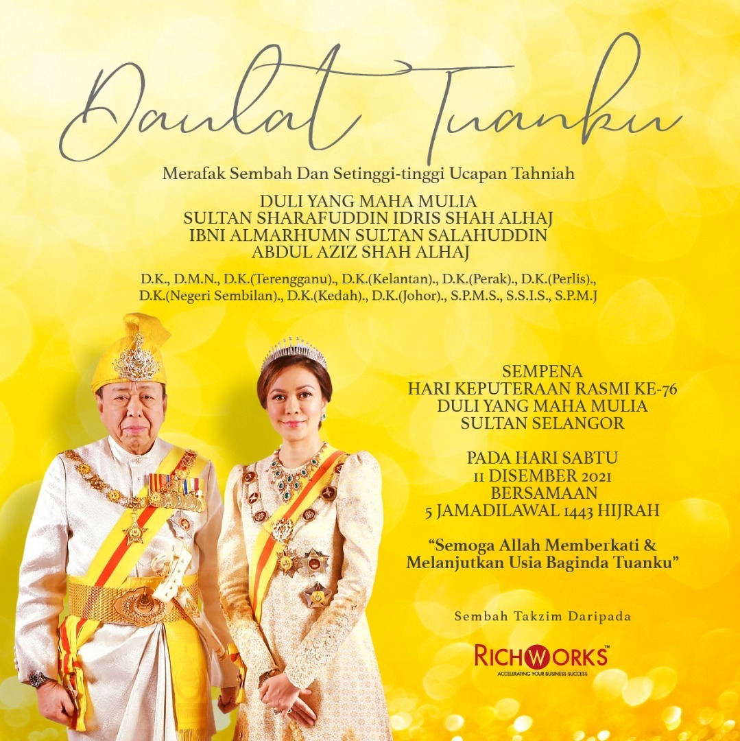 Keputeraan Sultan Perak 2019 - englshpiloc - poster hari keputeraan ...