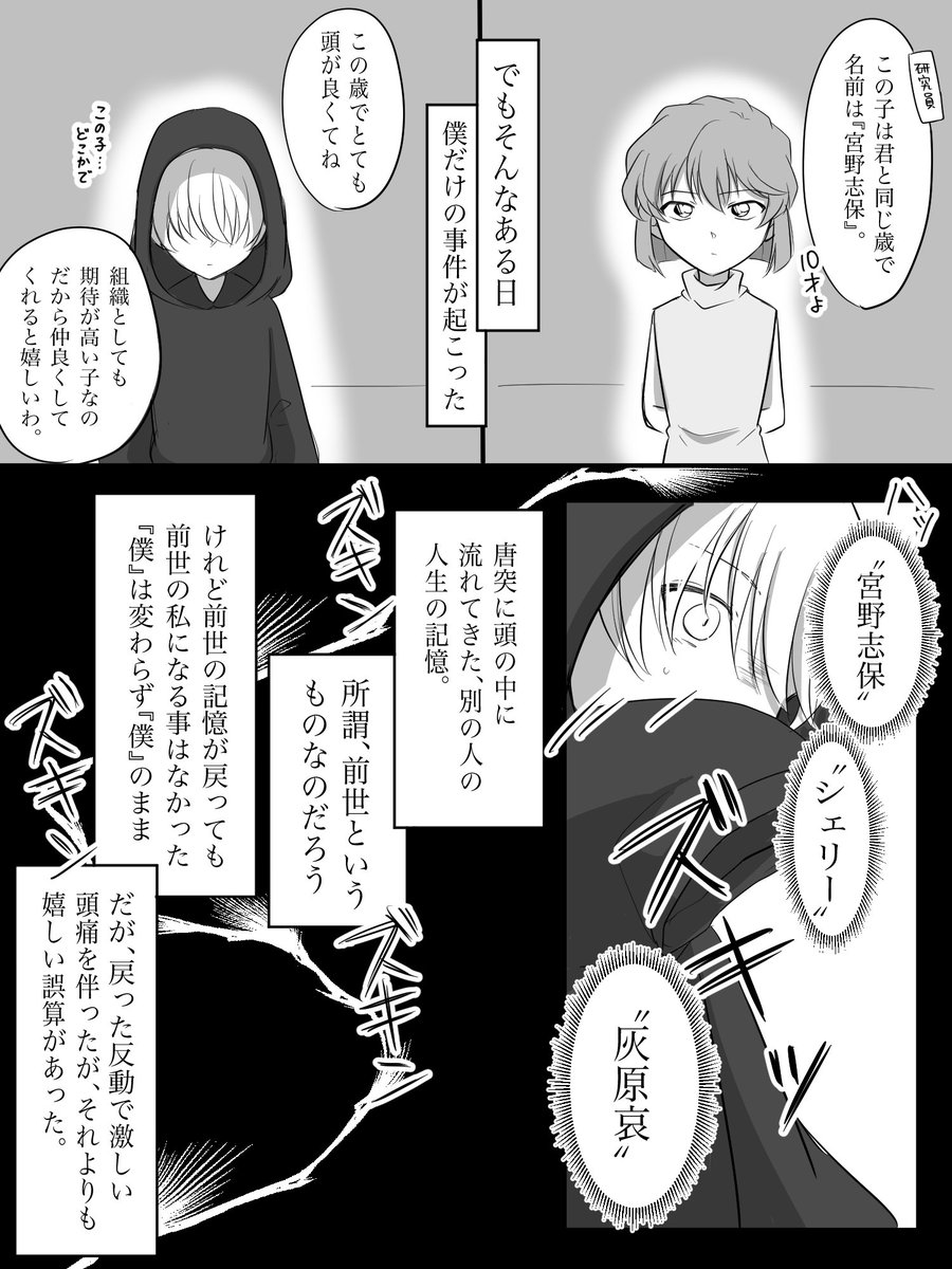 コナン「#decnプラス #コナン夢 【 私だった僕のせい① 】 (1/2) hrmt」3b【低浮上】📡 ️済の漫画
