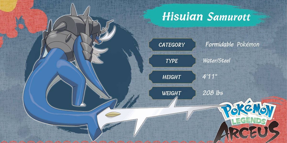 Samurott Pokemon Evolution Chart