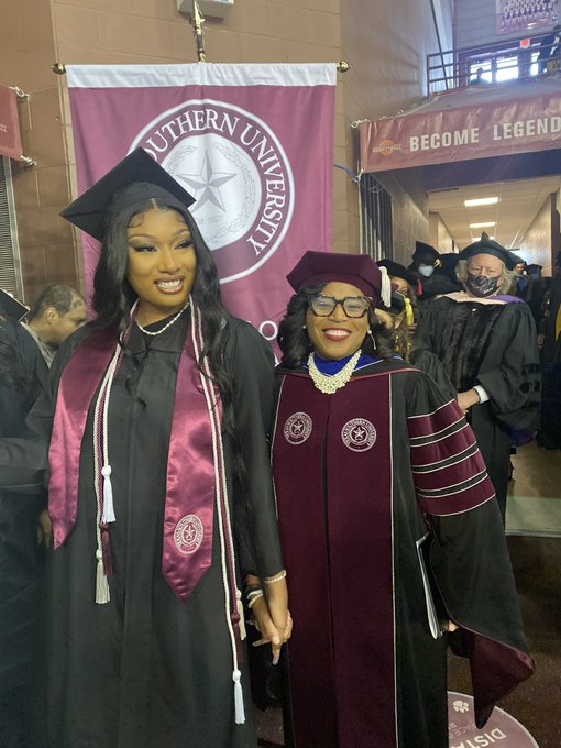 What did Megan Thee Stallion graduate with? Rapper celebrates her ...