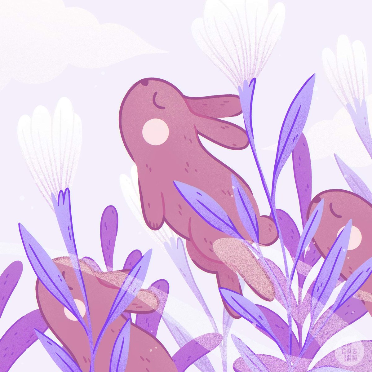 「the great rabbit migration 」|ann 張嘉育のイラスト