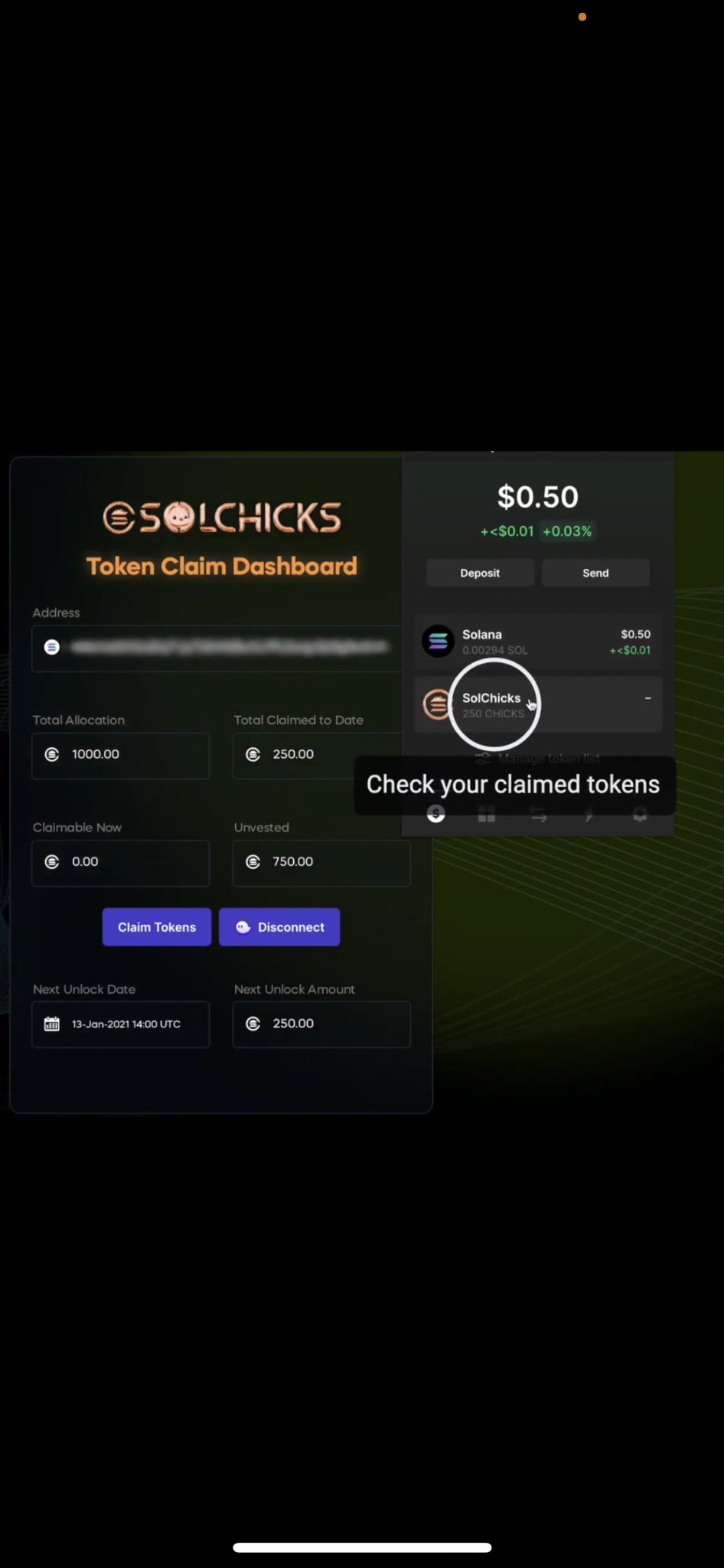 SolChicks on Twitter: "Attn - Seed Investors/private/IDO/Whitelist holders! 📣 ‘How to claim your ...