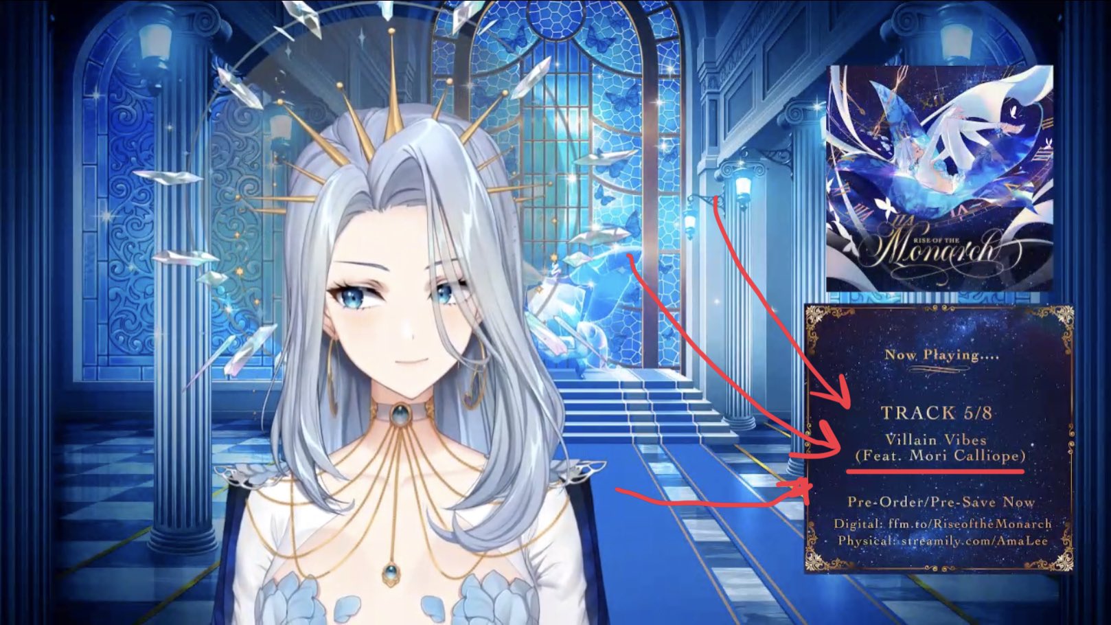 Mori Calliope💀holoEN on Twitter: "!! ANNOUNCEMENT !! I’ll be featured on AmaLee/Monarch’s debut ...