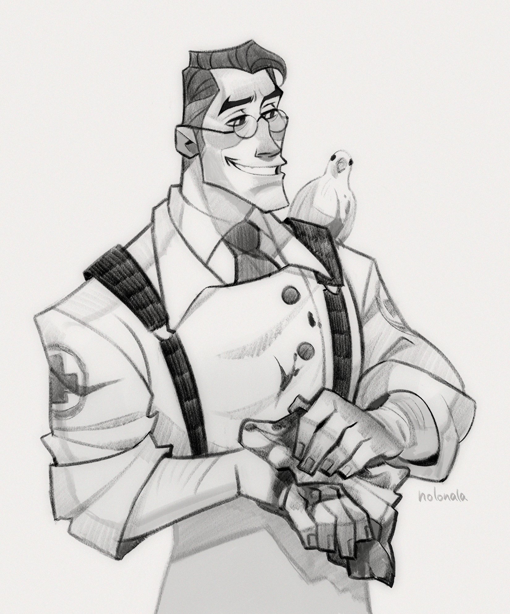 Tf2 Medic Drawing
