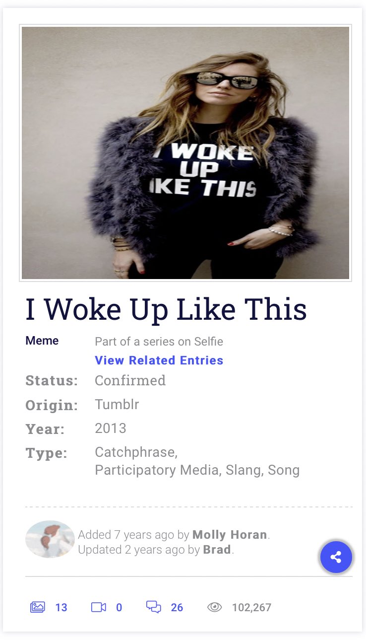 I Woke Up Like This Tumblr