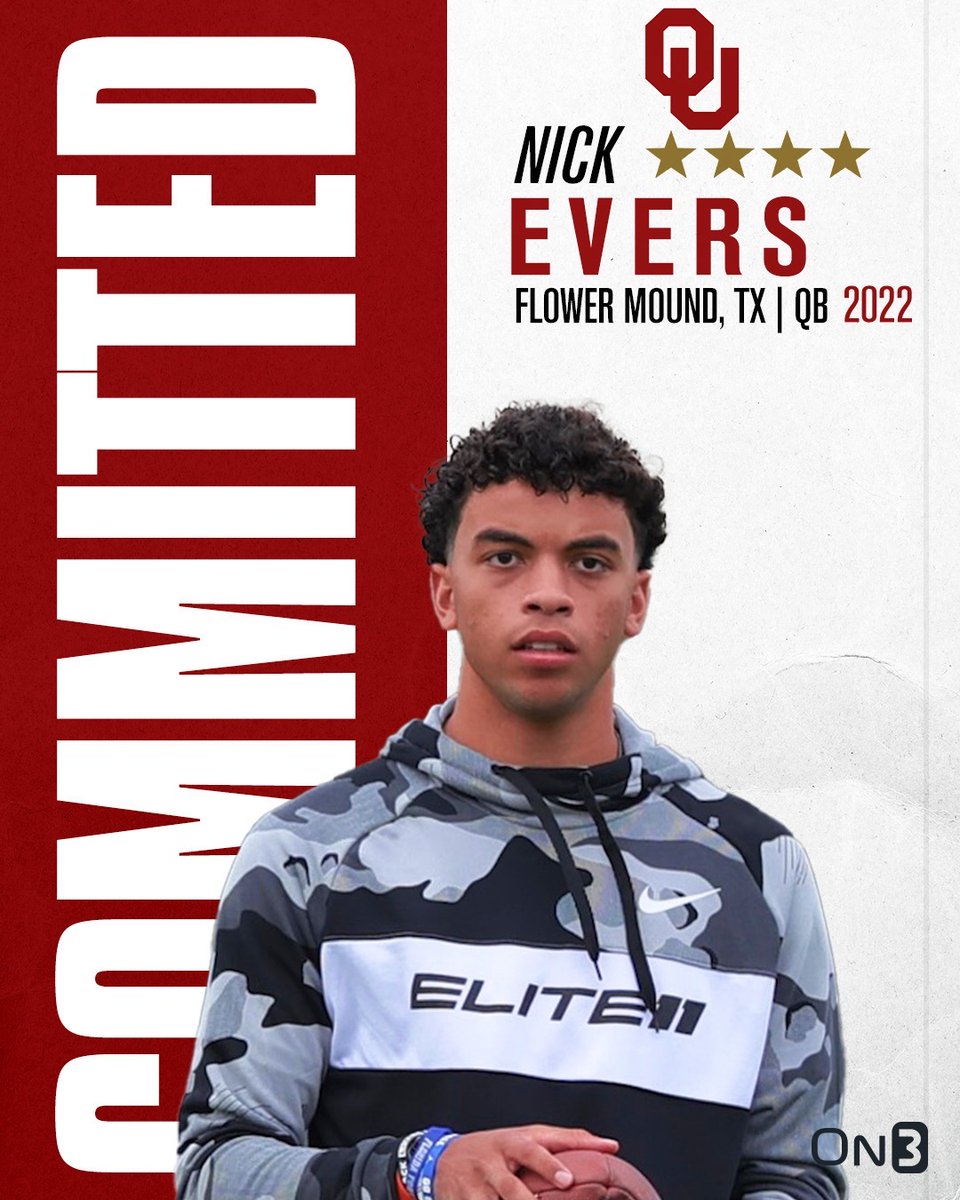 2022 4* QB Nick Evers commits to Oklahoma : r/CFB