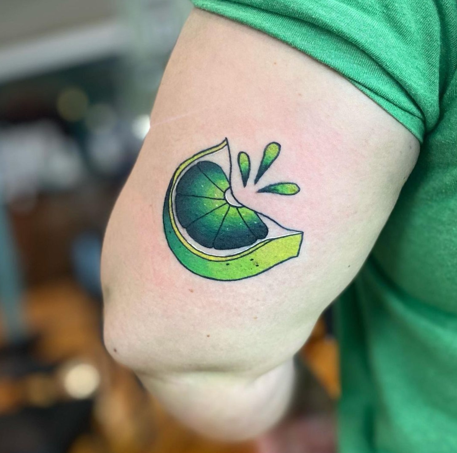 Lime Wedge Tattoo