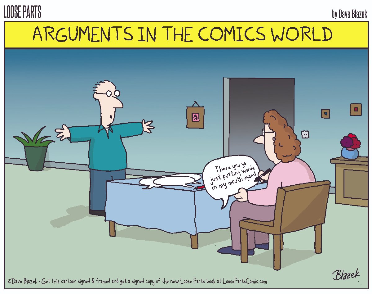 Argue Cartoon