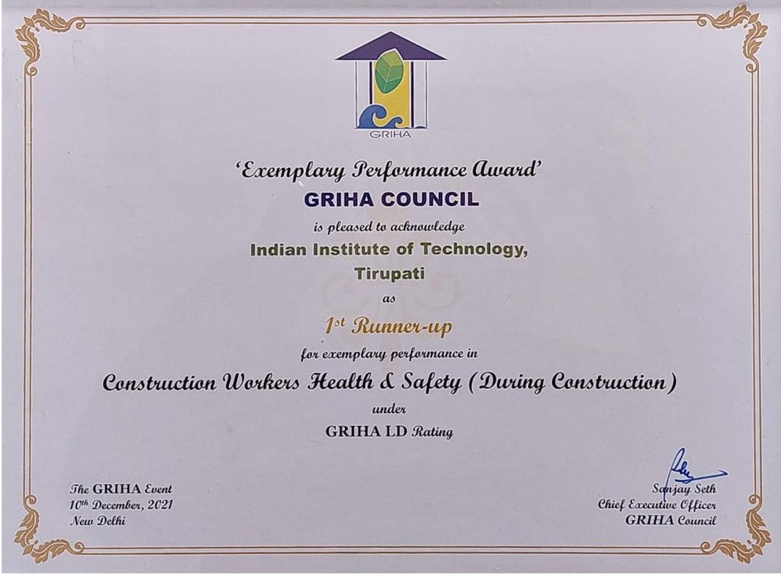 Exemplary Performance