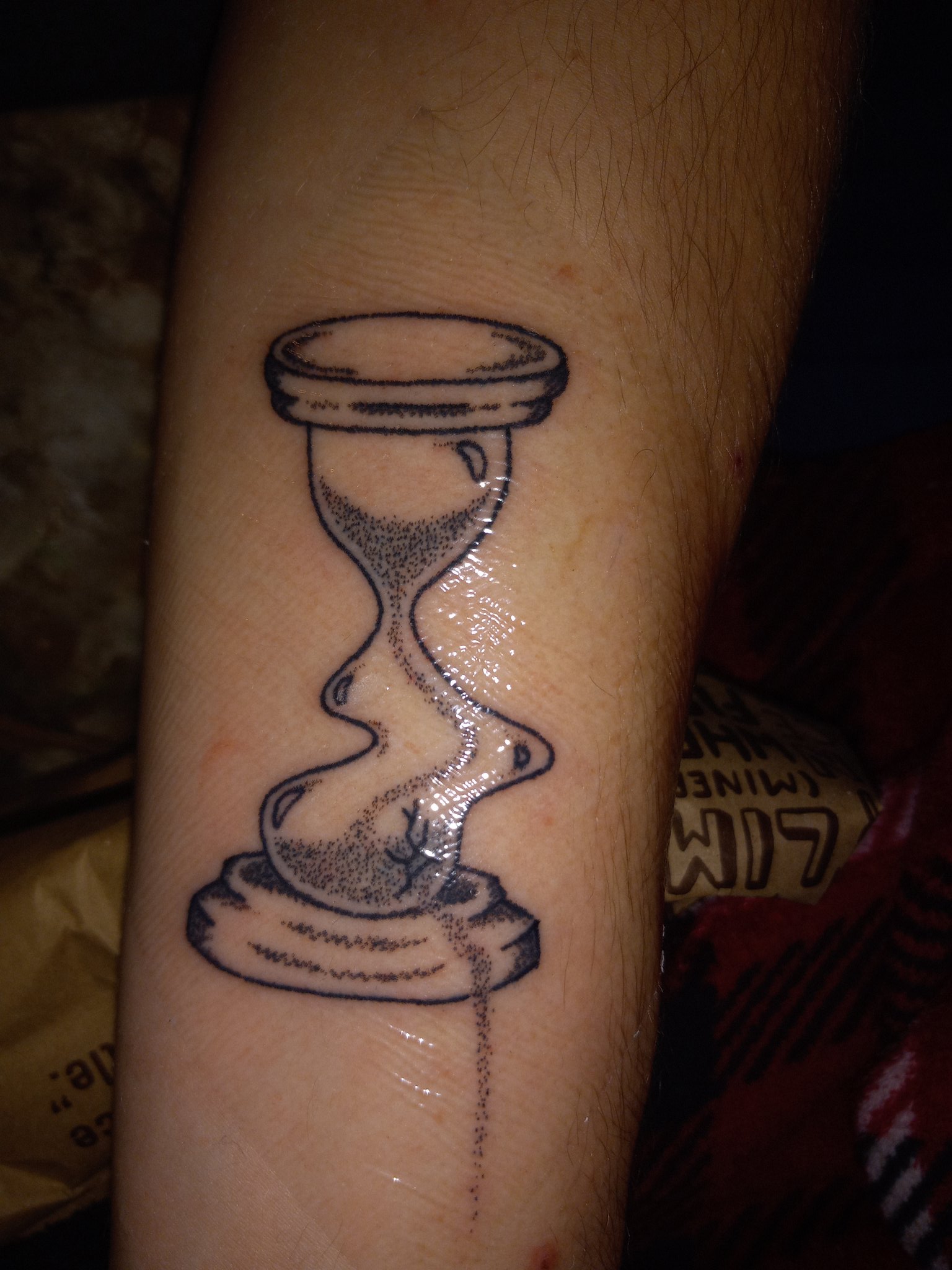 Broken Hourglass Tattoo