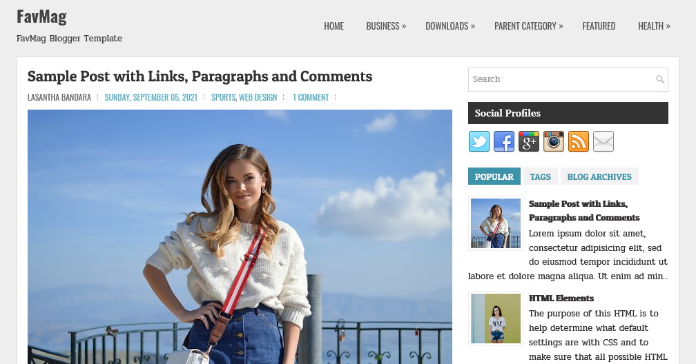 2 Column Blogger Templates