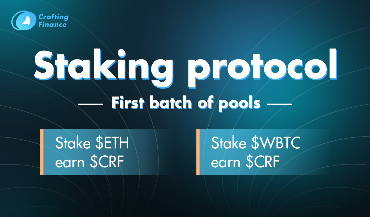 Crafting Finance on Twitter: "🎉🎉Our Staking Protocol has gone live！ Supporting ETH& WBTC 👍 ...