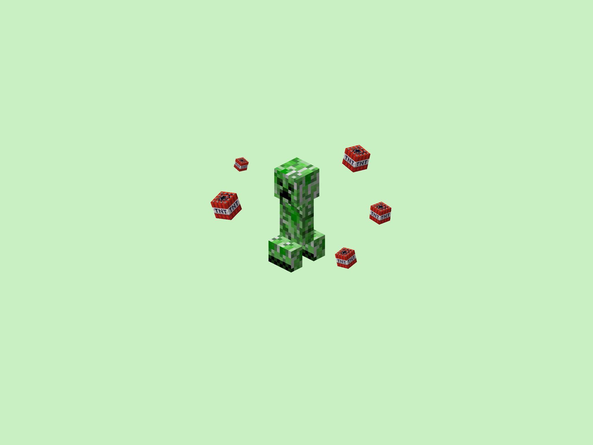 Minecraft Wallpaper Cute Creeper