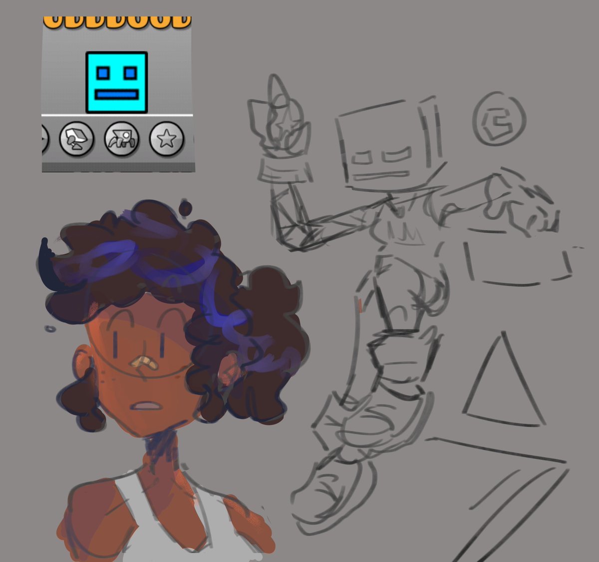 「geometry dash is so cool i wish women we」|Loudd_ | TEAM VAMPIRESのイラスト