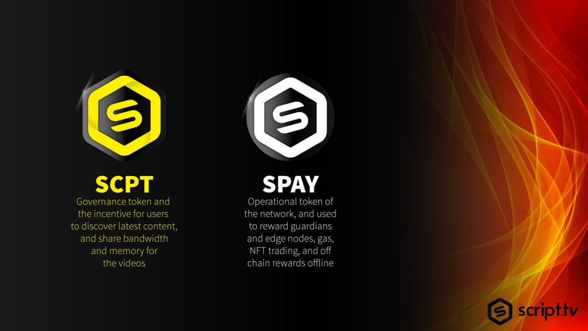 Our dual tokens SCPT for governance and SPAY for earning rewards whilst ...