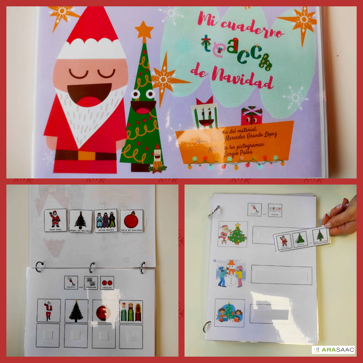 ARASAAC on Twitter: "📒🎄☃️"Material TEACCH- Cuaderno de Navidad"🎁 ...