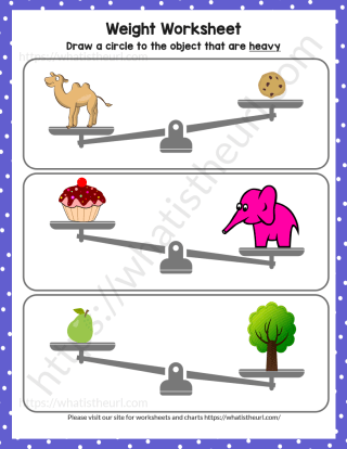 Printable Heavy And Light