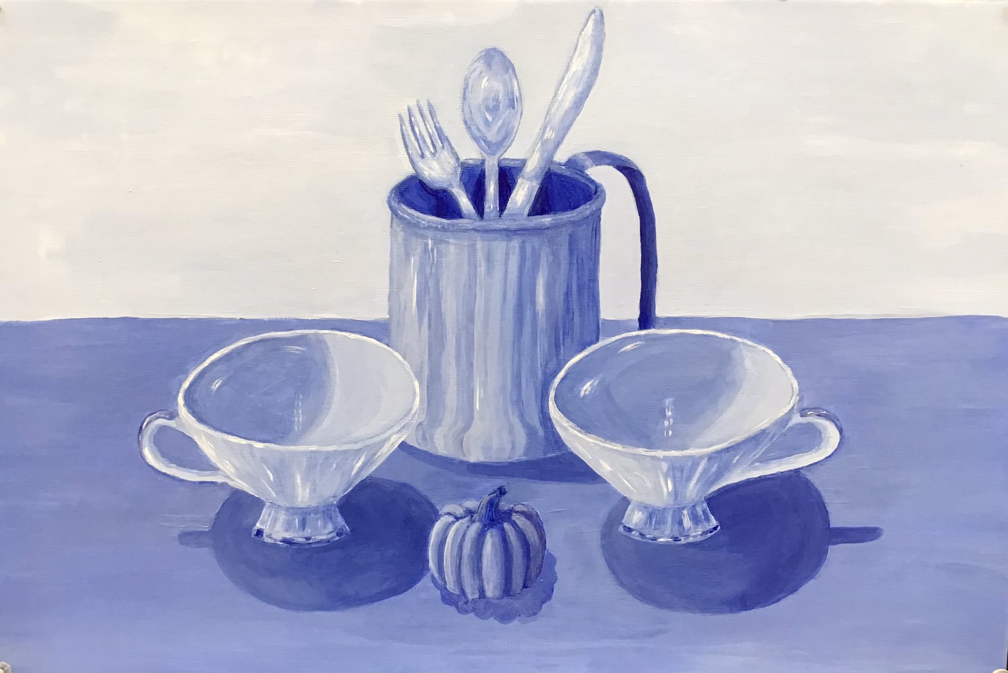 Monochromatic Painting Still Life