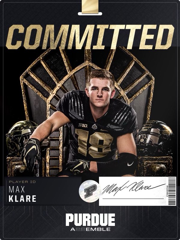 2022 3* TE Max Klare flips from Duke to Purdue : r/CFB