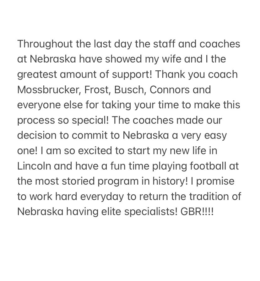 Montana P Brian Buschini transfers to Nebraska : r/CFB