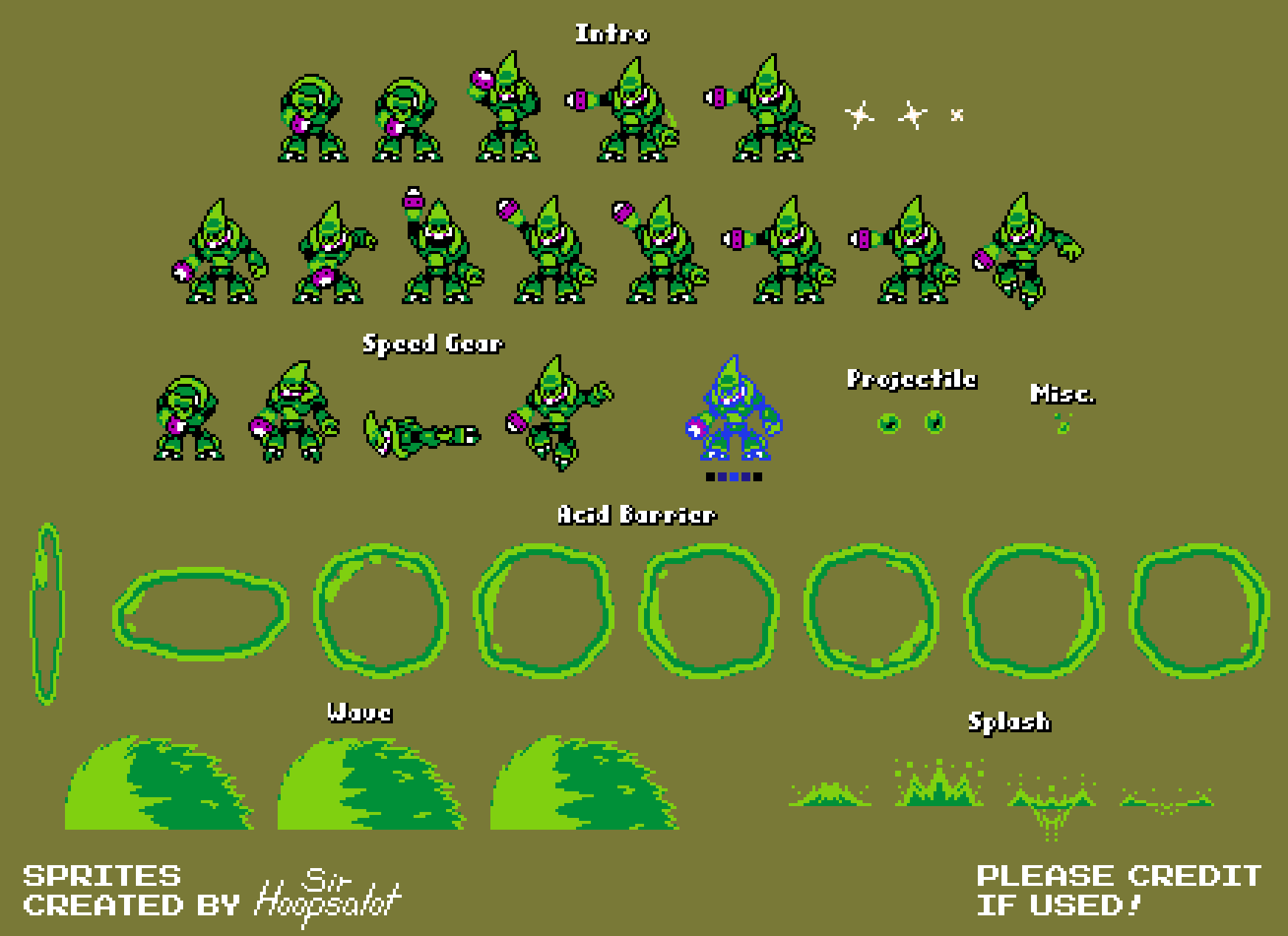 Mega Man 11 Sprites MegaMan 5 Sprites