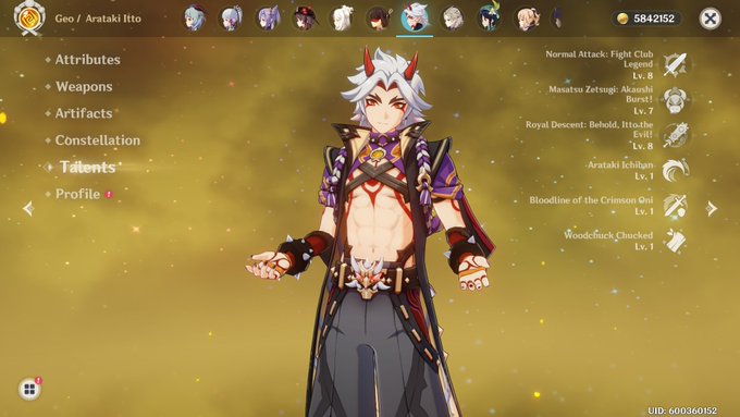 Genshin Impact: Best Itto build with 4-star weapon