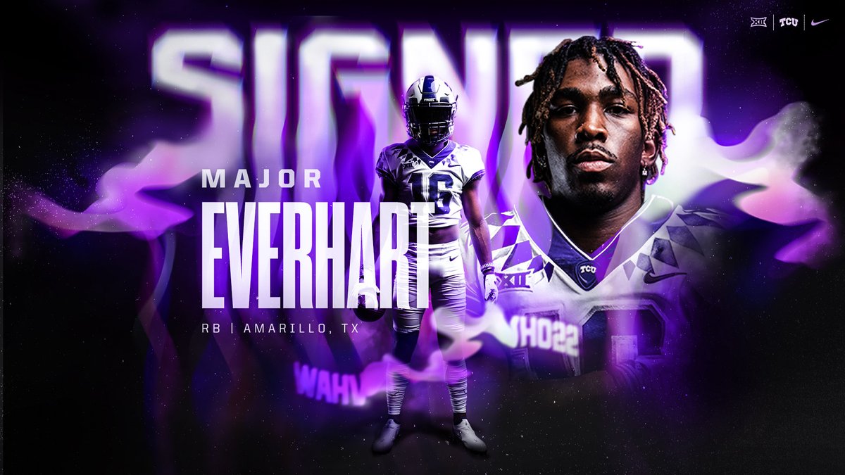 2022 3* RB Major Everhart signs with TCU : r/CFB