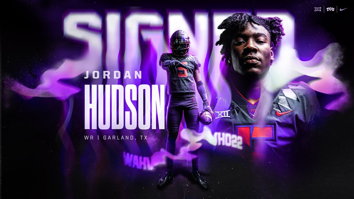 2022 4* WR Jordan Hudson signs with TCU : r/CFB