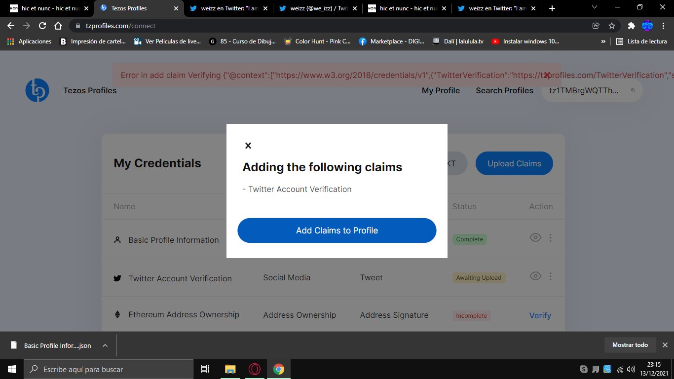 Tezos Profiles on Twitter: "🚨🚨 REMINDER 🚨🚨 After going through verification workflows, please ...