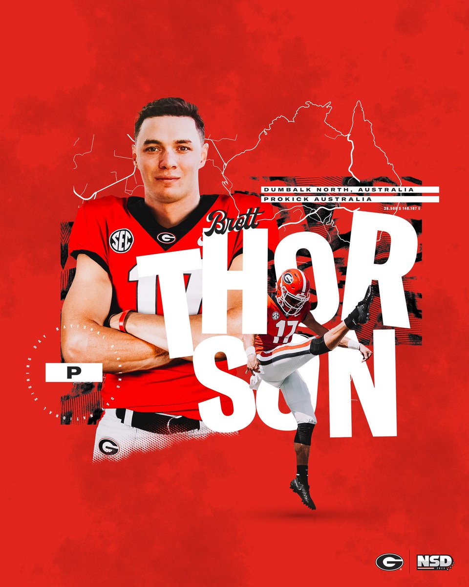 2022 3* P Brett Thorson signs with Georgia : r/CFB